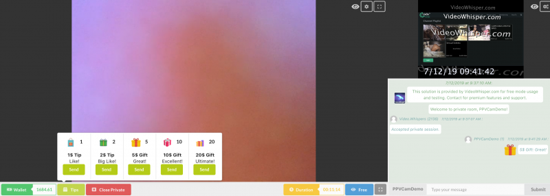 PaidVideoChat – PPV Videochat Script